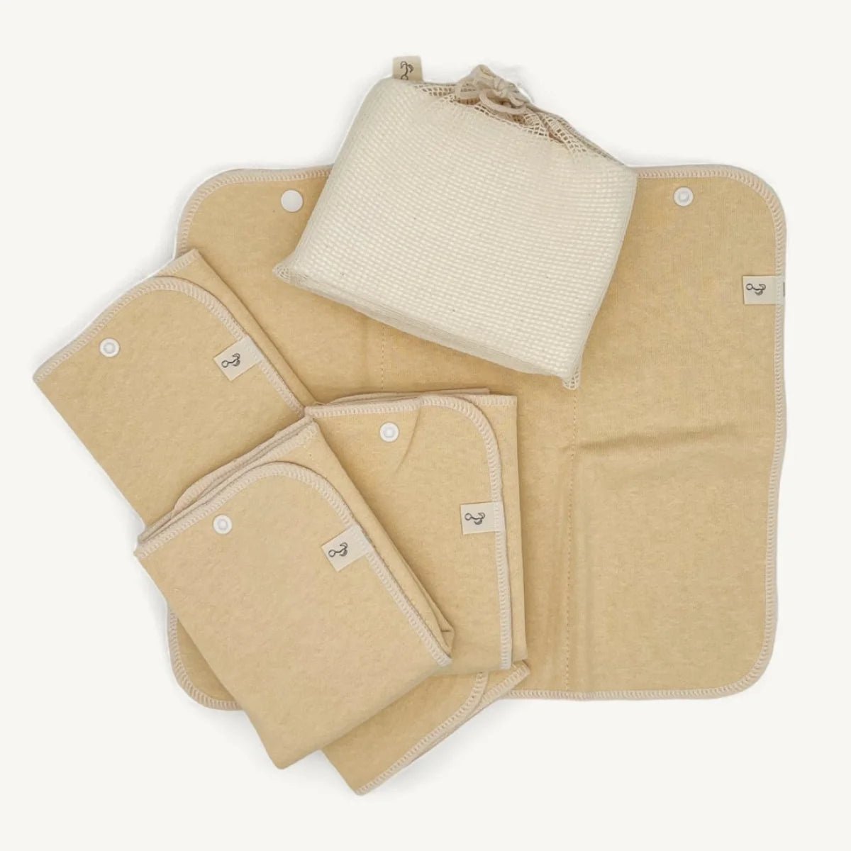 Mimi & Co 2 Layer Hemp Cotton Trifold Insert | Cotton Inserts | Mimi & Co