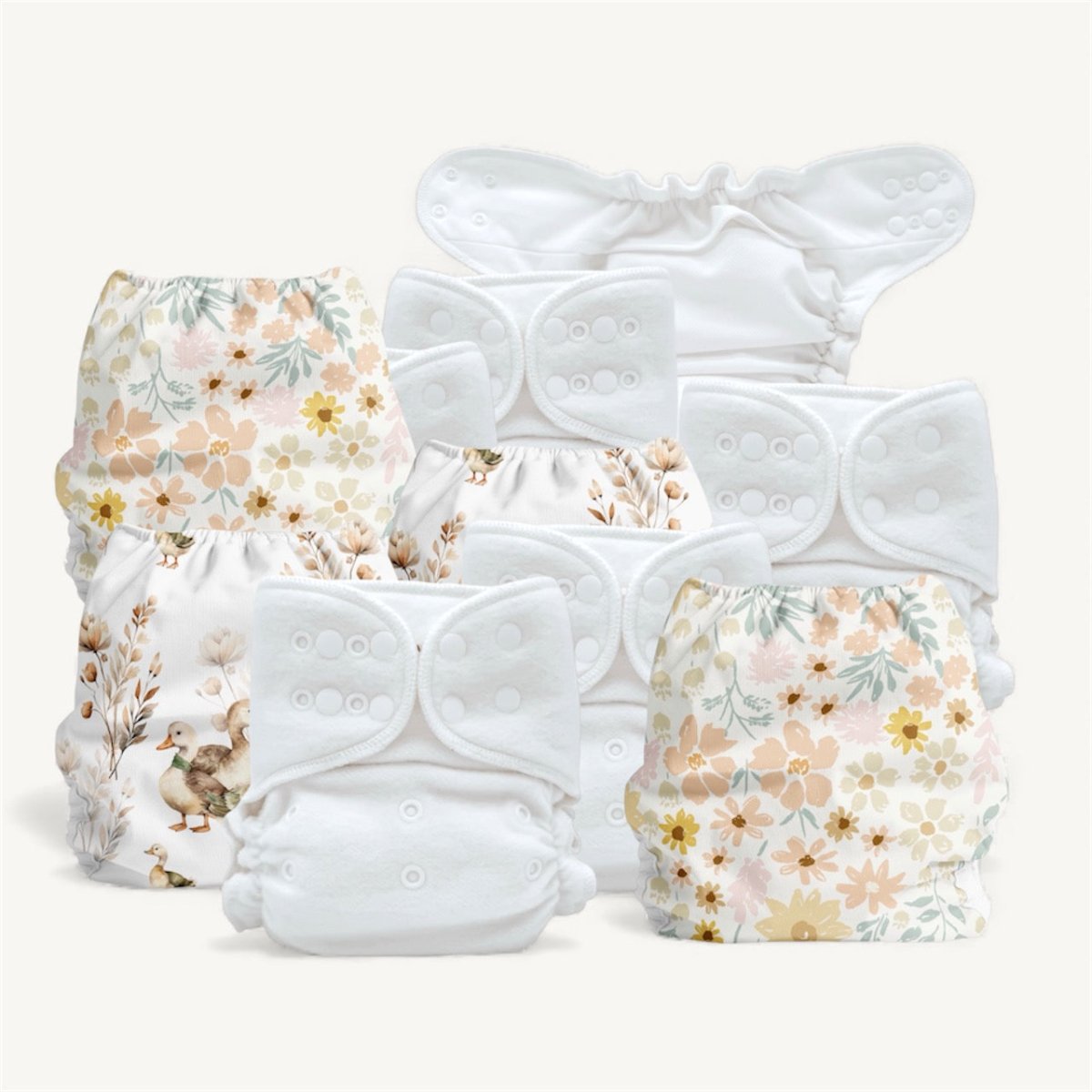 Heavy Wetter Night Nappy Bundle + Wipeable Covers (Girl)