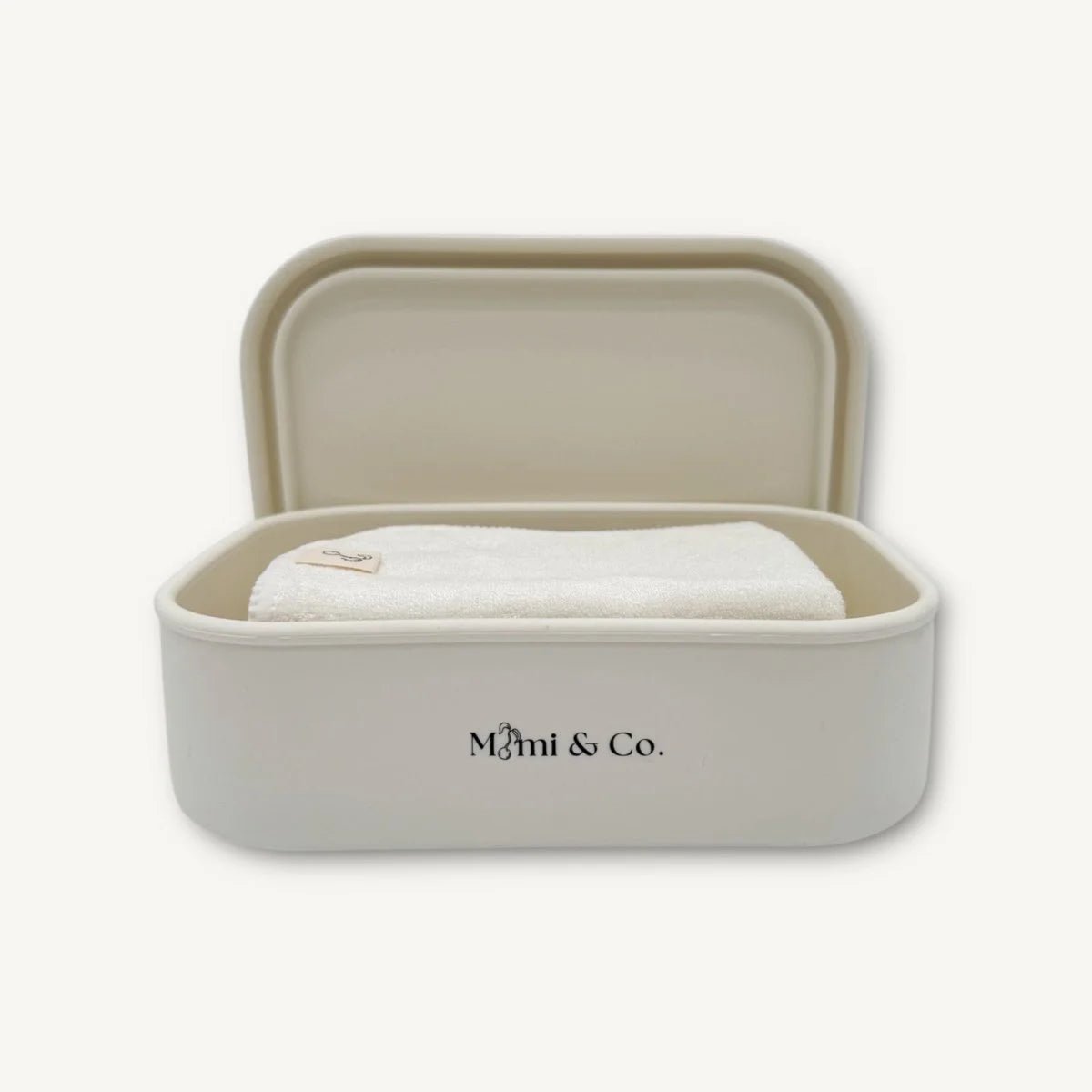Mimi & Co Reusable Silicone Wipes Container for Reusable Wipes